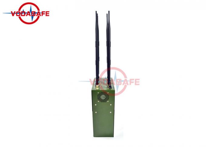 6 Frequency UHF VHF Jammer , Manpack Jammer Signal Blocker Secure Design